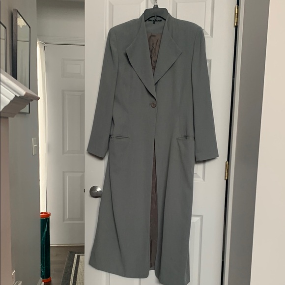 Theory | Jackets & Coats | Theory Gray Trench Coat Timeless Tailored ...